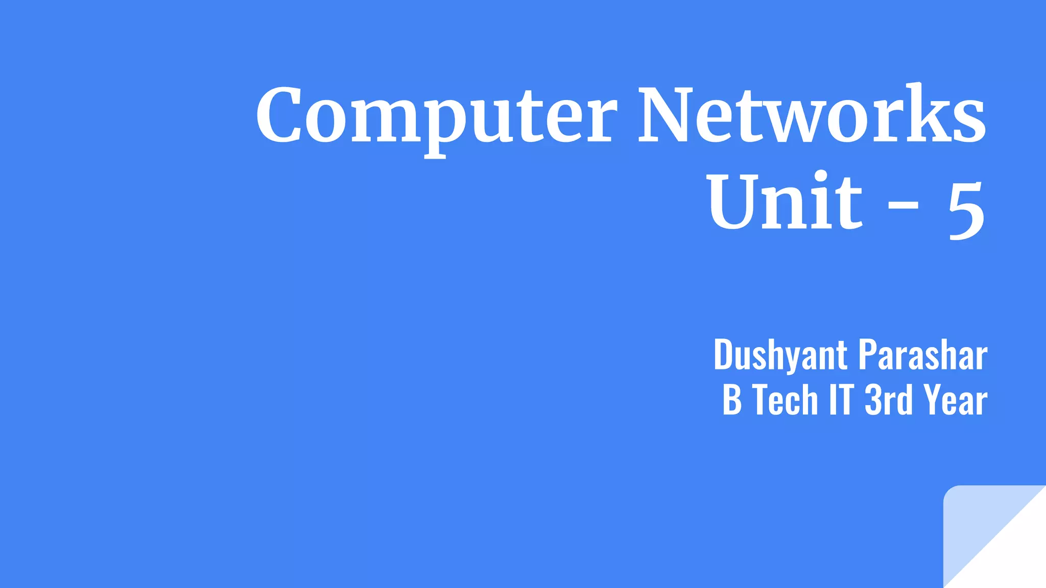 Computer Network Unit-5 (Part-1).pdf