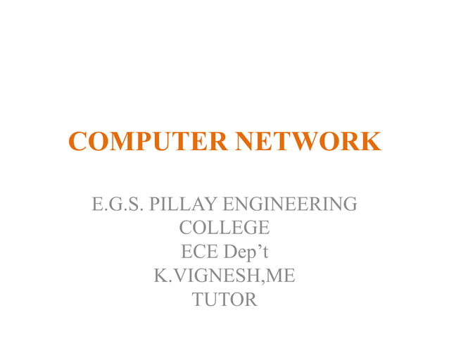 Basic Computer Network | PPTX | Computer Networking | Computing
