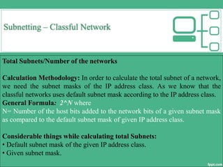 NAT and Subnetting | PPTX | Computer Networking | Computing