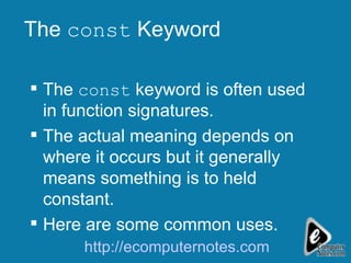 Computer notes - Reference Variables –II | PPT