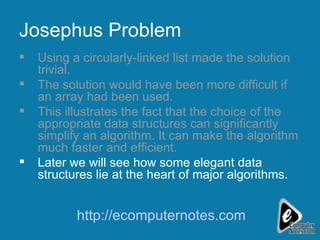 Computer notes - Josephus Problem | PPT