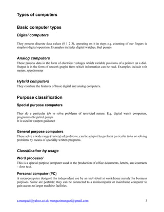 Computer notes revised | DOC