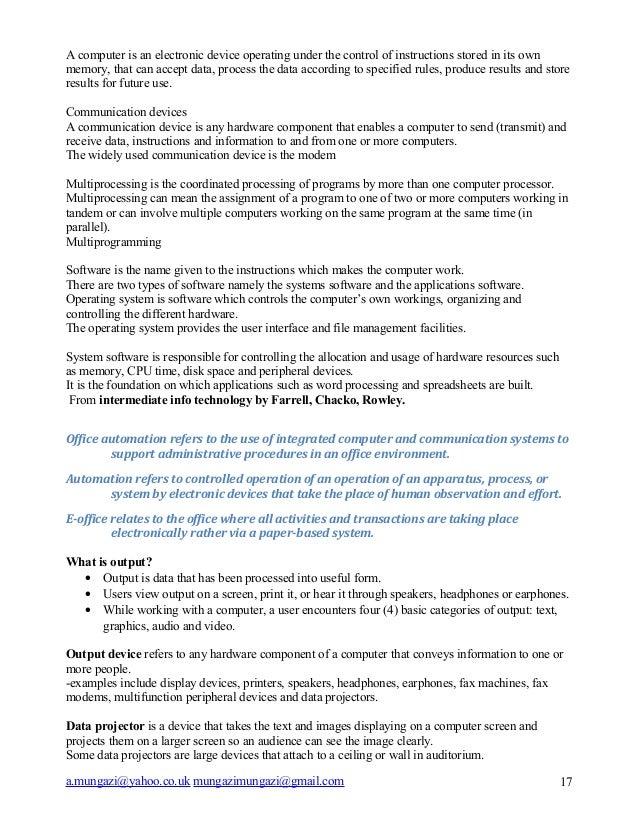 Computer notes revised