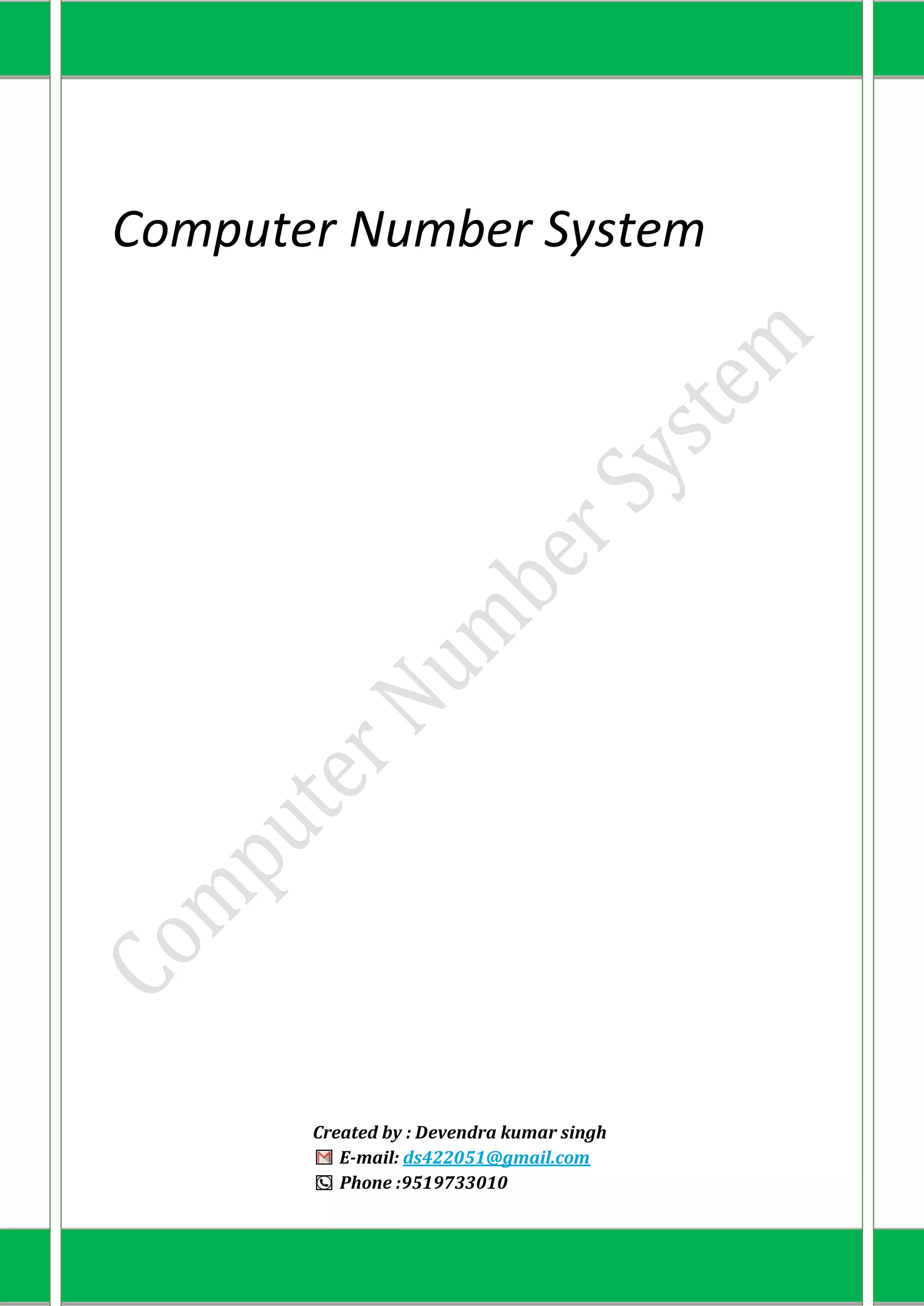 Computer number system | PDF
