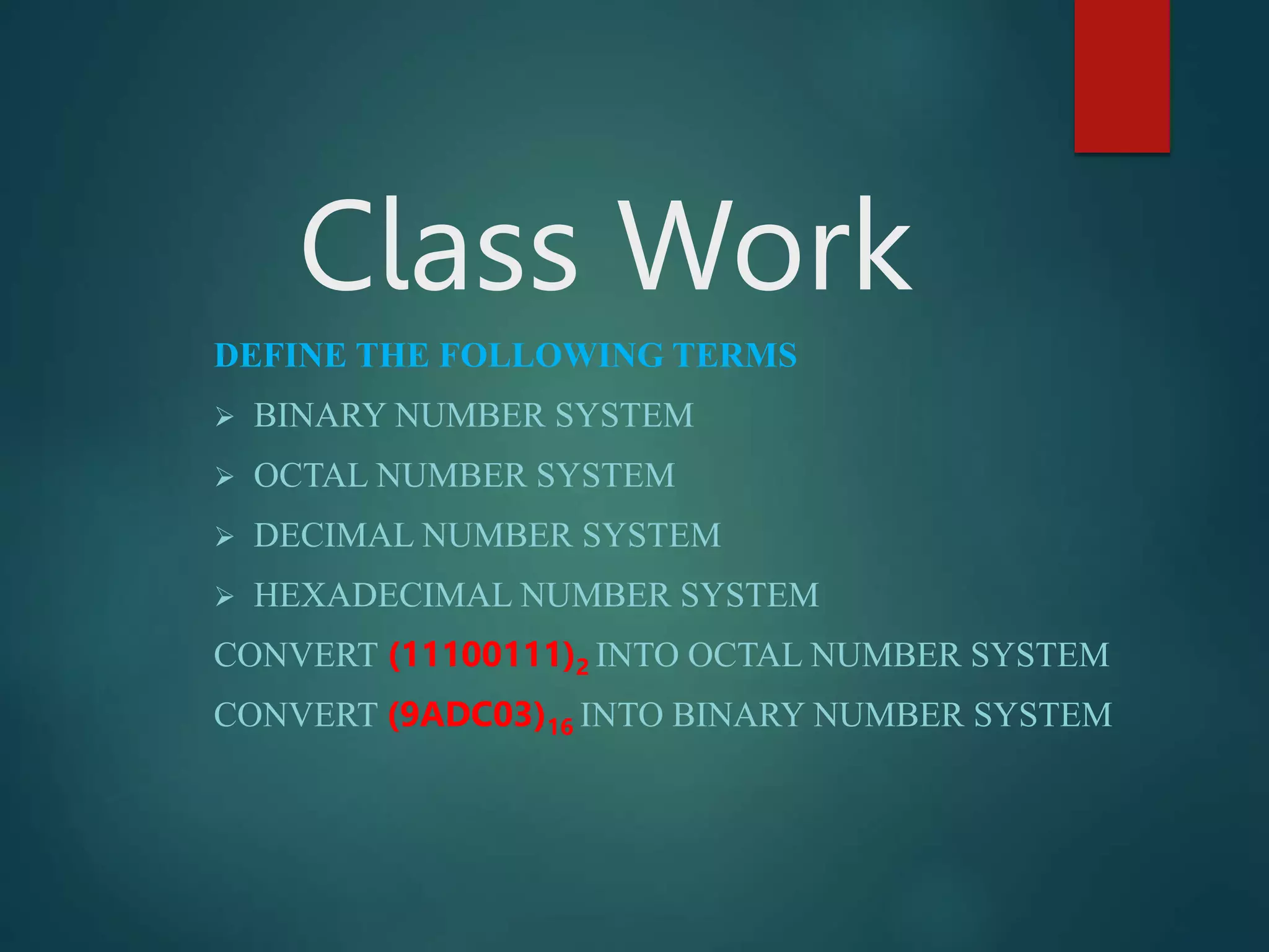 Computer Number System Pptx