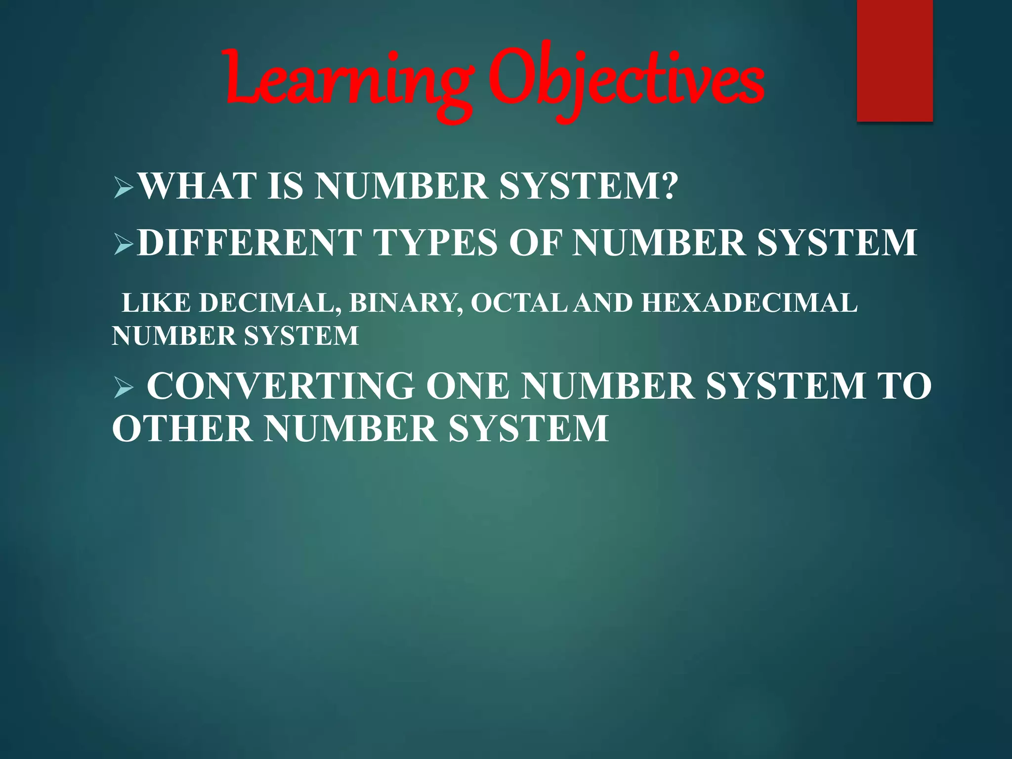 Computer Number System Pptx