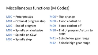 Computer numerical control (CNC) | PPTX