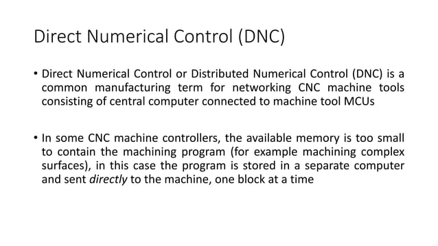 Computer numerical control (CNC) | PPTX