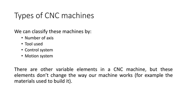 Computer numerical control (CNC) | PPTX