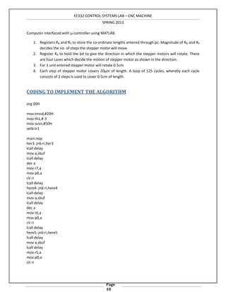 Computer numerical controlled machine project | DOCX
