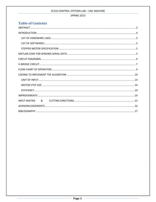 Computer numerical controlled machine project | DOCX