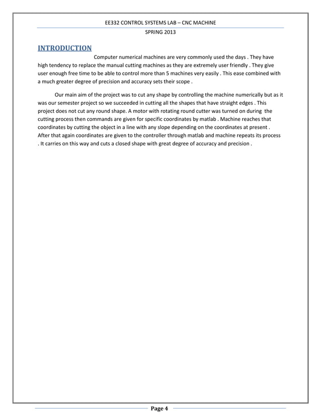 Computer numerical controlled machine project | DOCX | Computer ...