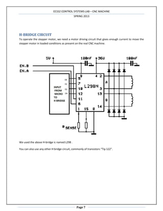 Computer numerical controlled machine project | DOCX