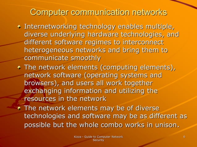 Computer NW Security - Kizza - ch01 (1).ppt | Computer Networking | Computing