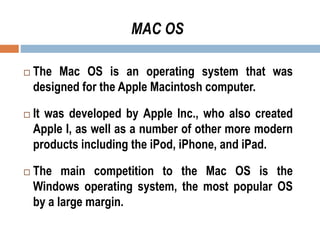Computer operating system | PPTX