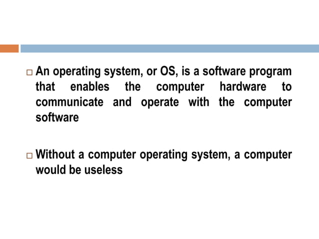 Computer operating system | PPT