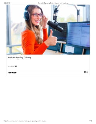 Computer Operating System Course - John Academy | PDF