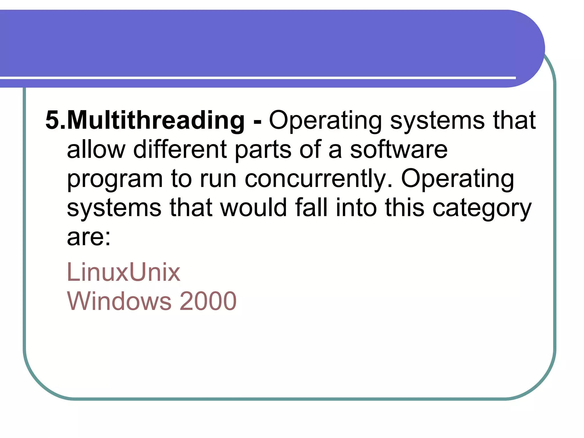 Computer Operating Systems | PPT