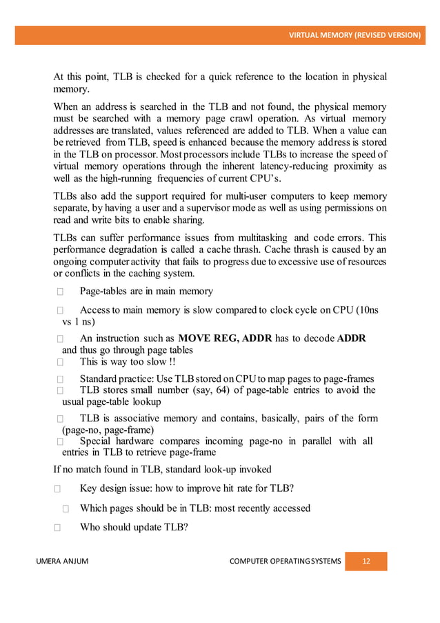 virtual memory - Computer operating system | PDF