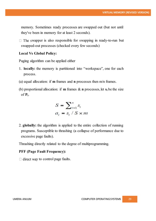 virtual memory - Computer operating system | PDF
