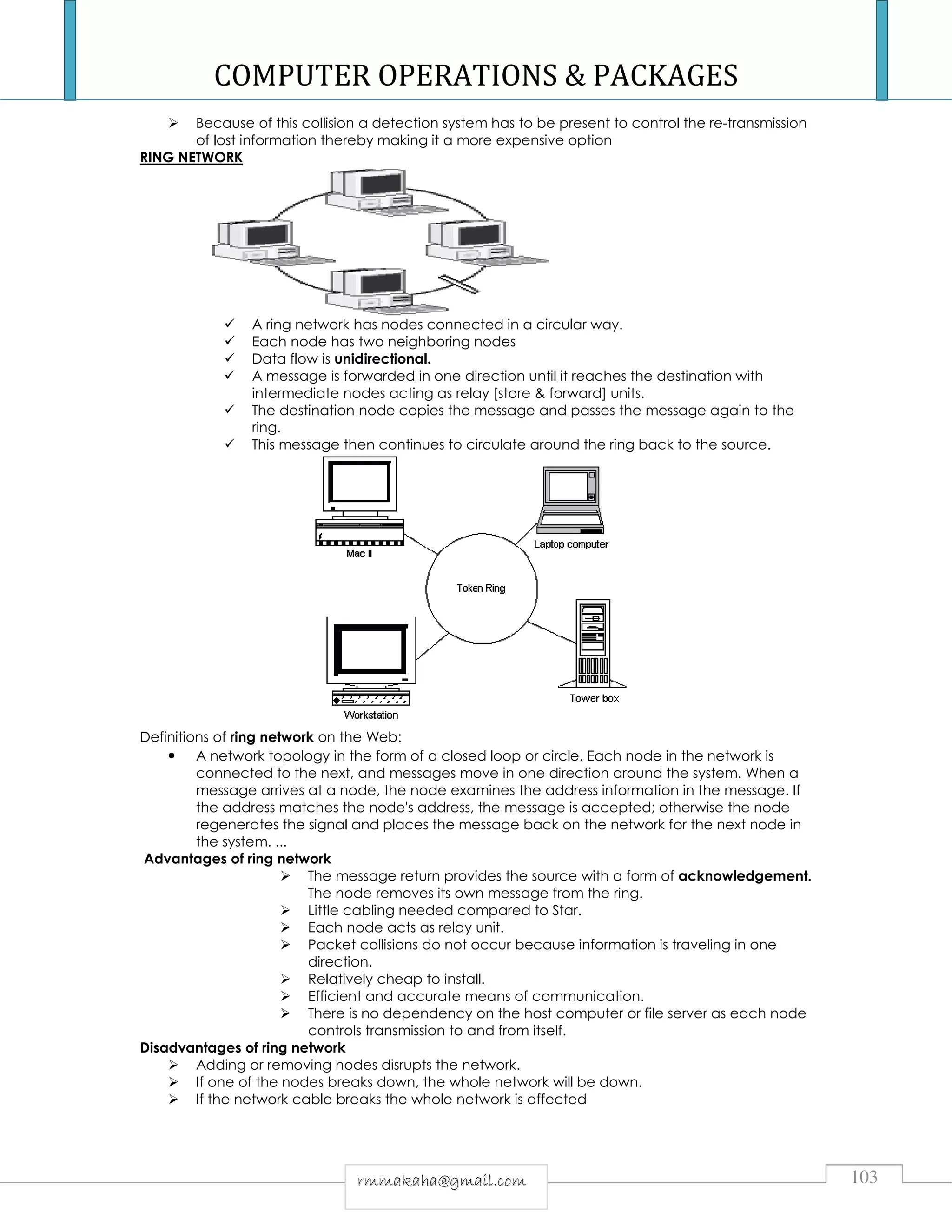 COMPUTER OPERATIONS & PACKAGES NOTES & INTRODUCTION TO COMPUTERS | PDF