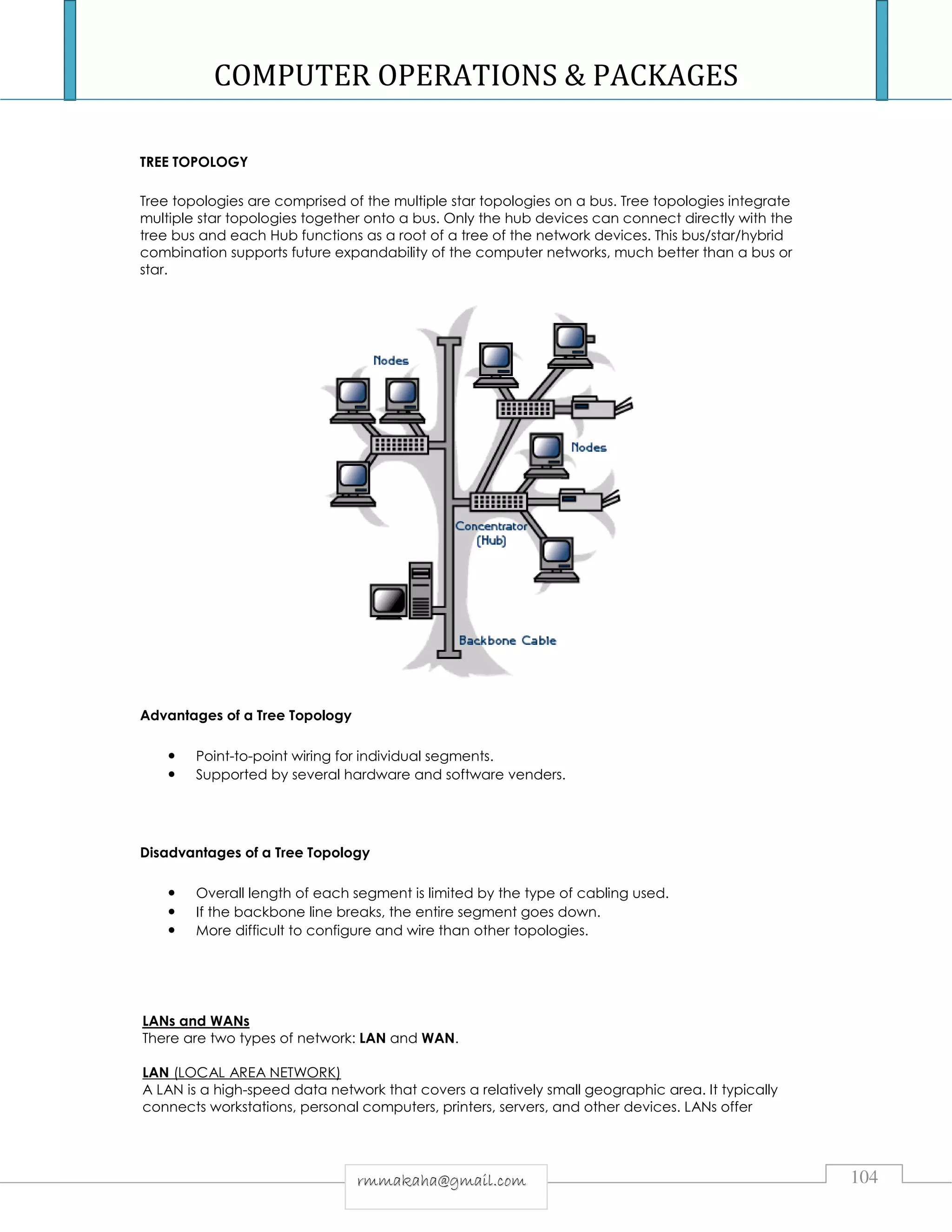 COMPUTER OPERATIONS & PACKAGES NOTES & INTRODUCTION TO COMPUTERS | PDF