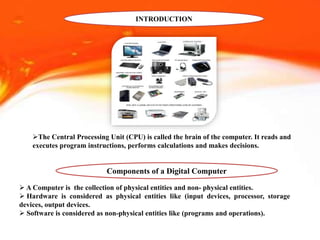 Basic Components of a Digital Computer - R.D.Sivakumar | PPTX