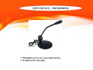 Input and Output Devices - R.D.Sivakumar | PPTX