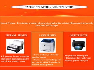 Input and Output Devices - R.D.Sivakumar | PPTX