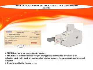 Input and Output Devices - R.D.Sivakumar | PPTX