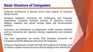 Computer Organisation | PPTX | Data Storage and Warehousing | Computing