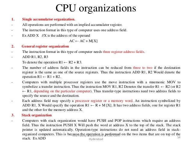 Computer organization