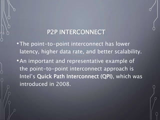 Point to point interconnect | PPTX | Computer Networking | Computing