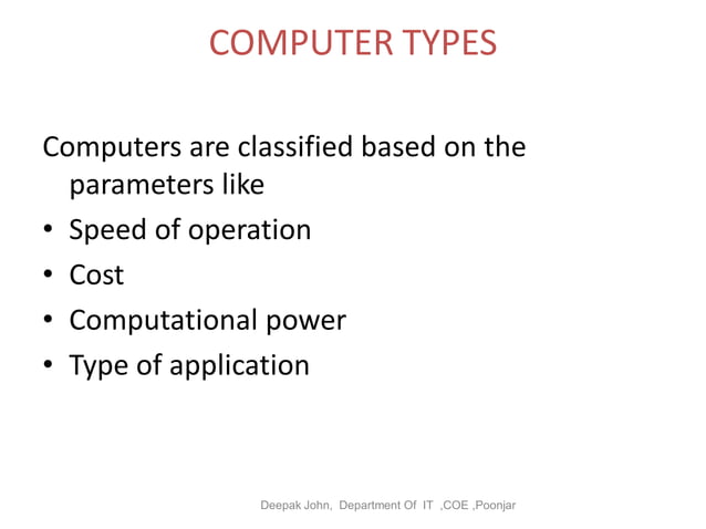 Computer organization basics | PPT