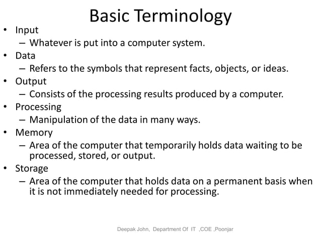 Computer organization basics | PPT