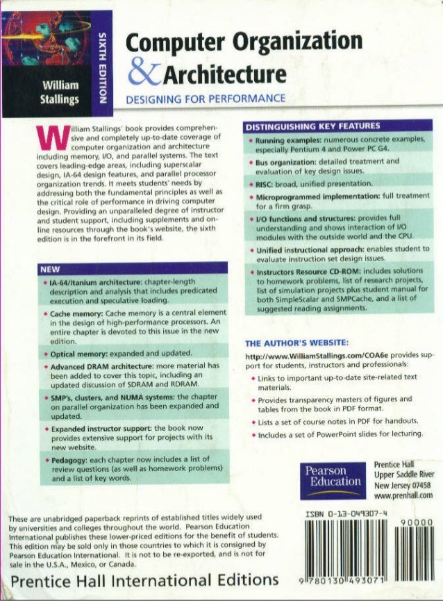 Computer organization and architecture 6e by william stalli | PDF