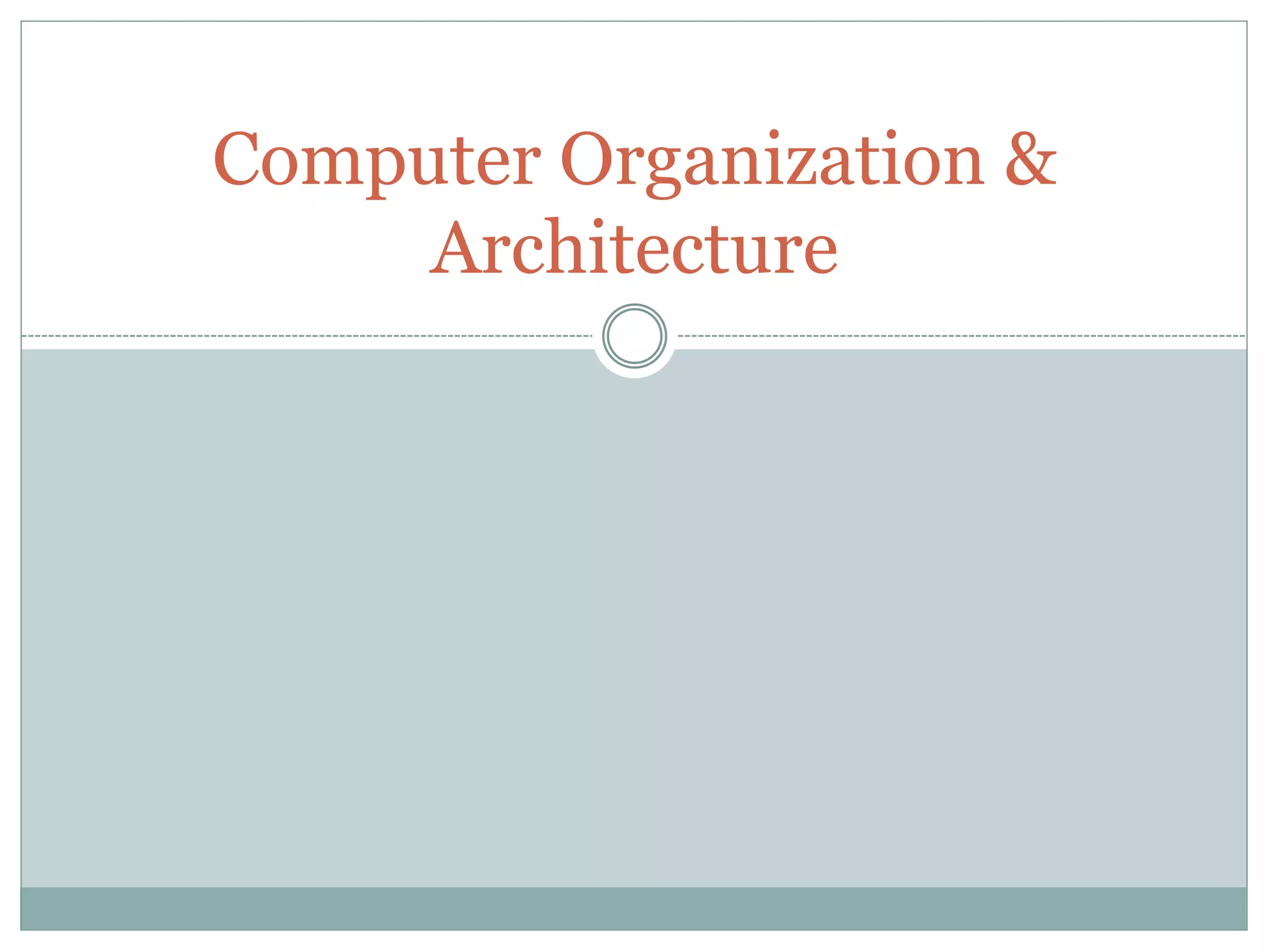 Computer Organization & Architecture.ppt