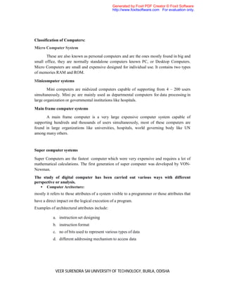 Computer Organization Lecture Notes | PDF