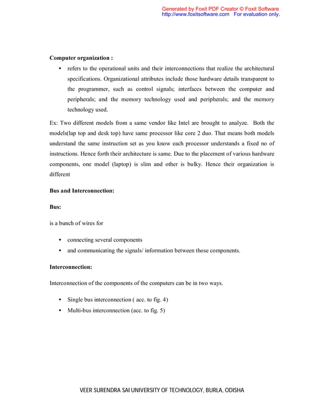 Computer Organization Lecture Notes Pdf Computing Technology And Computing