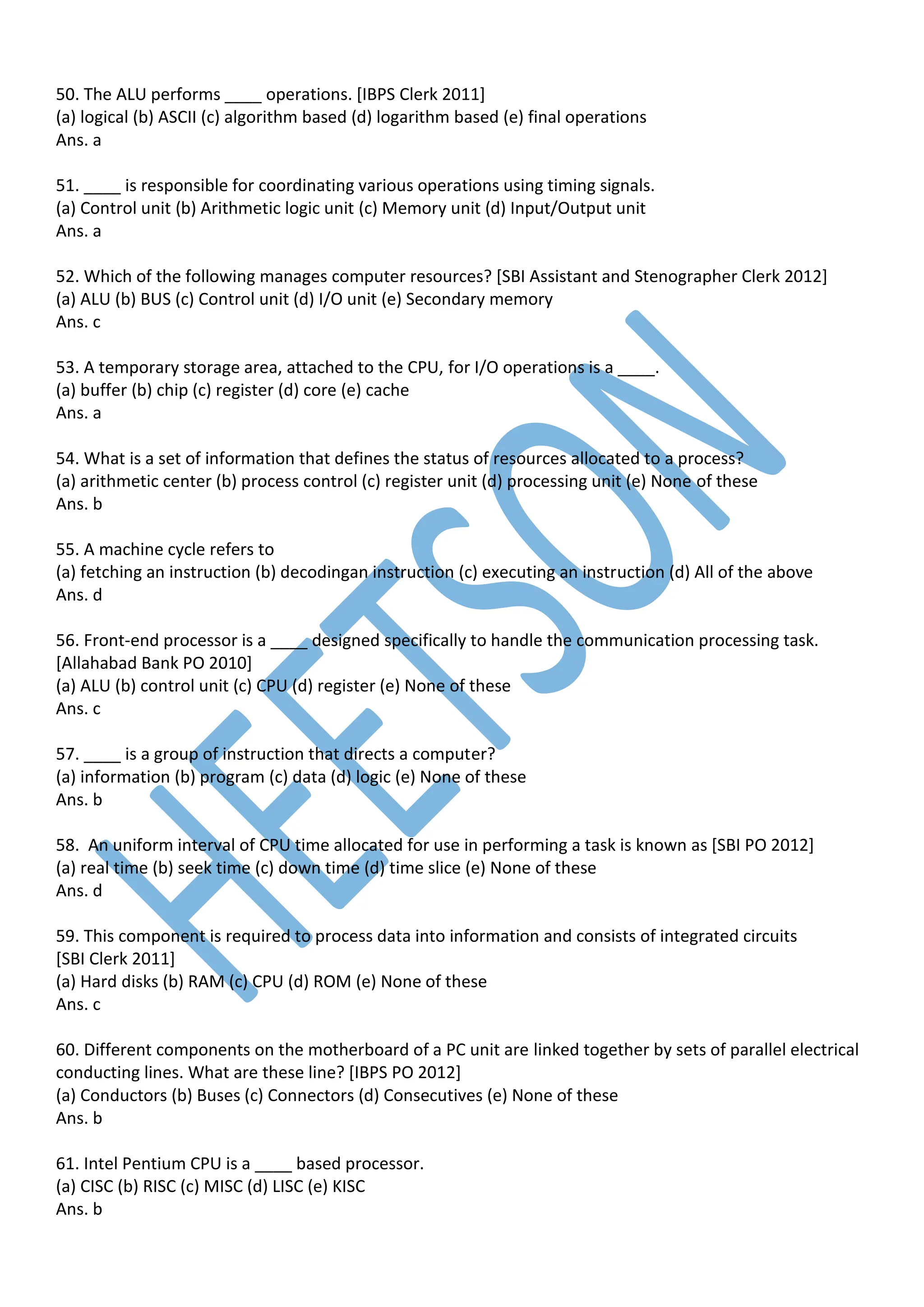 Computer Organization Question Important MCQ | PDF