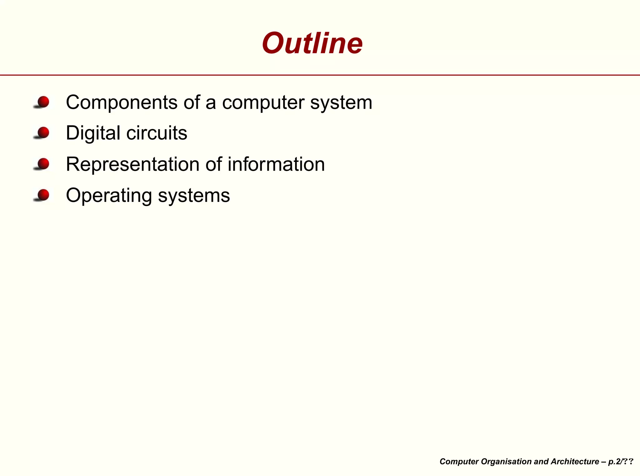 Computer organuzaton & architecture | PPT
