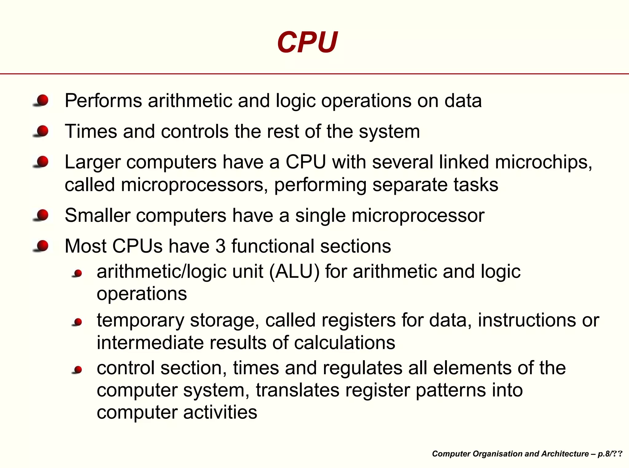 Computer organuzaton & architecture | PDF