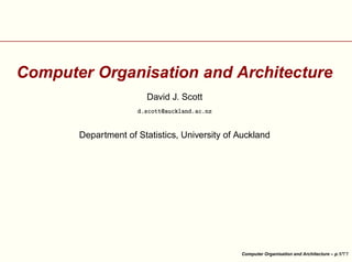 Computer organuzaton & architecture | PPT