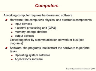 Computer organuzaton & architecture | PPT