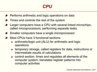 Computer organuzaton & architecture | PPT