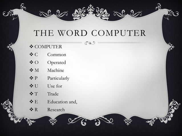 Computer orientation & packages | PPT