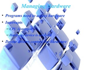 Operating System's Concept, Working, Types, Part, and Many More | PPT