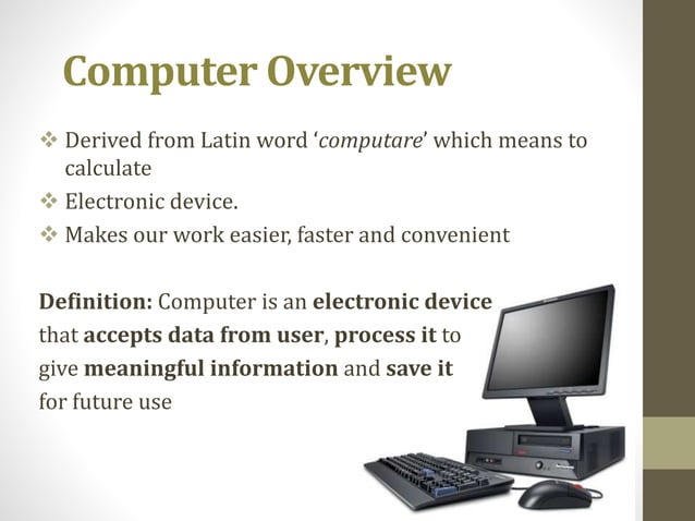 Introduction to Computer System | PPT