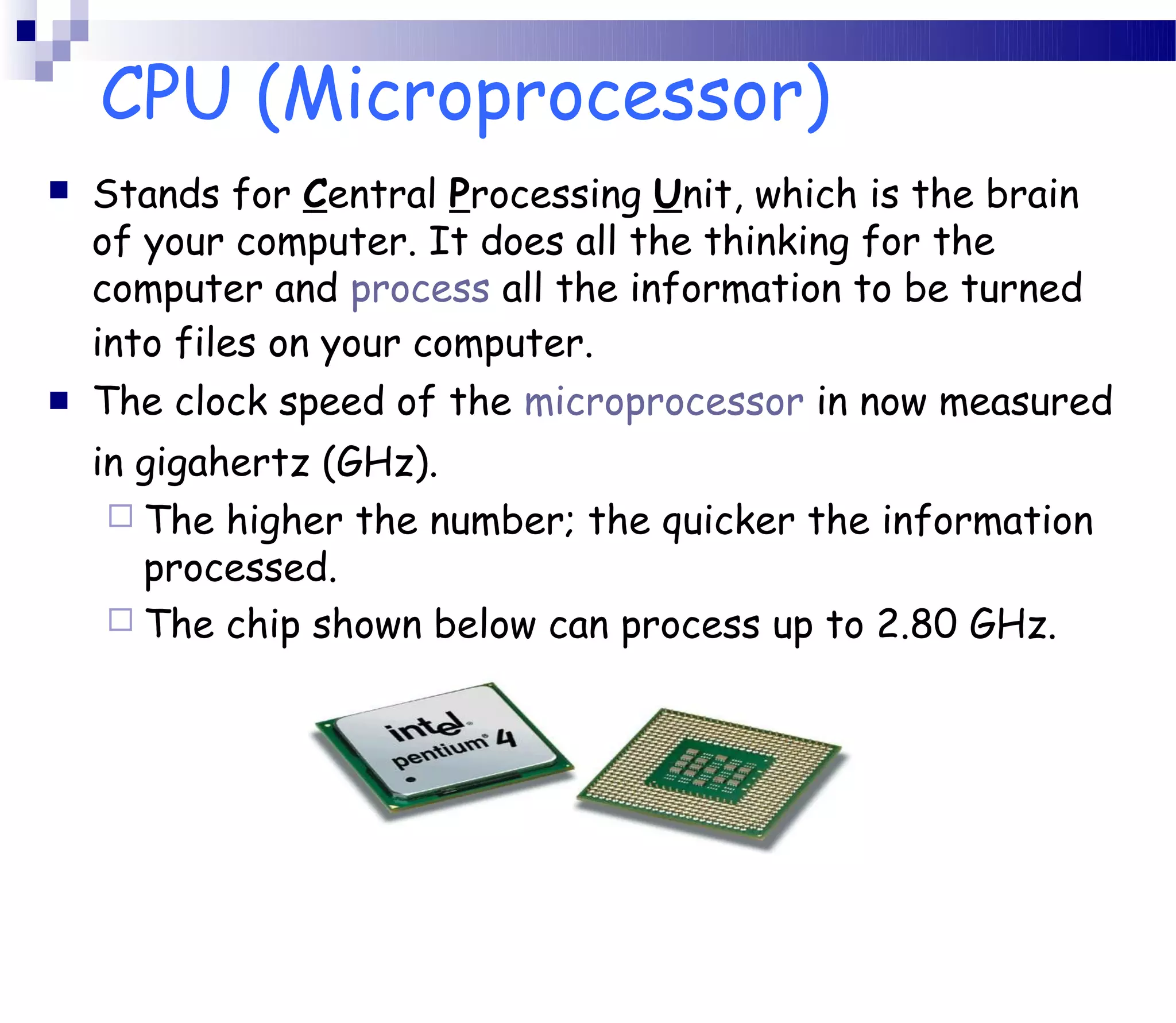 Computer parts. | PPT