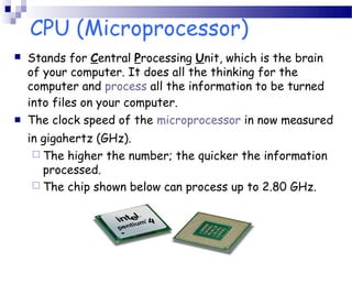 Computer parts. | PPT
